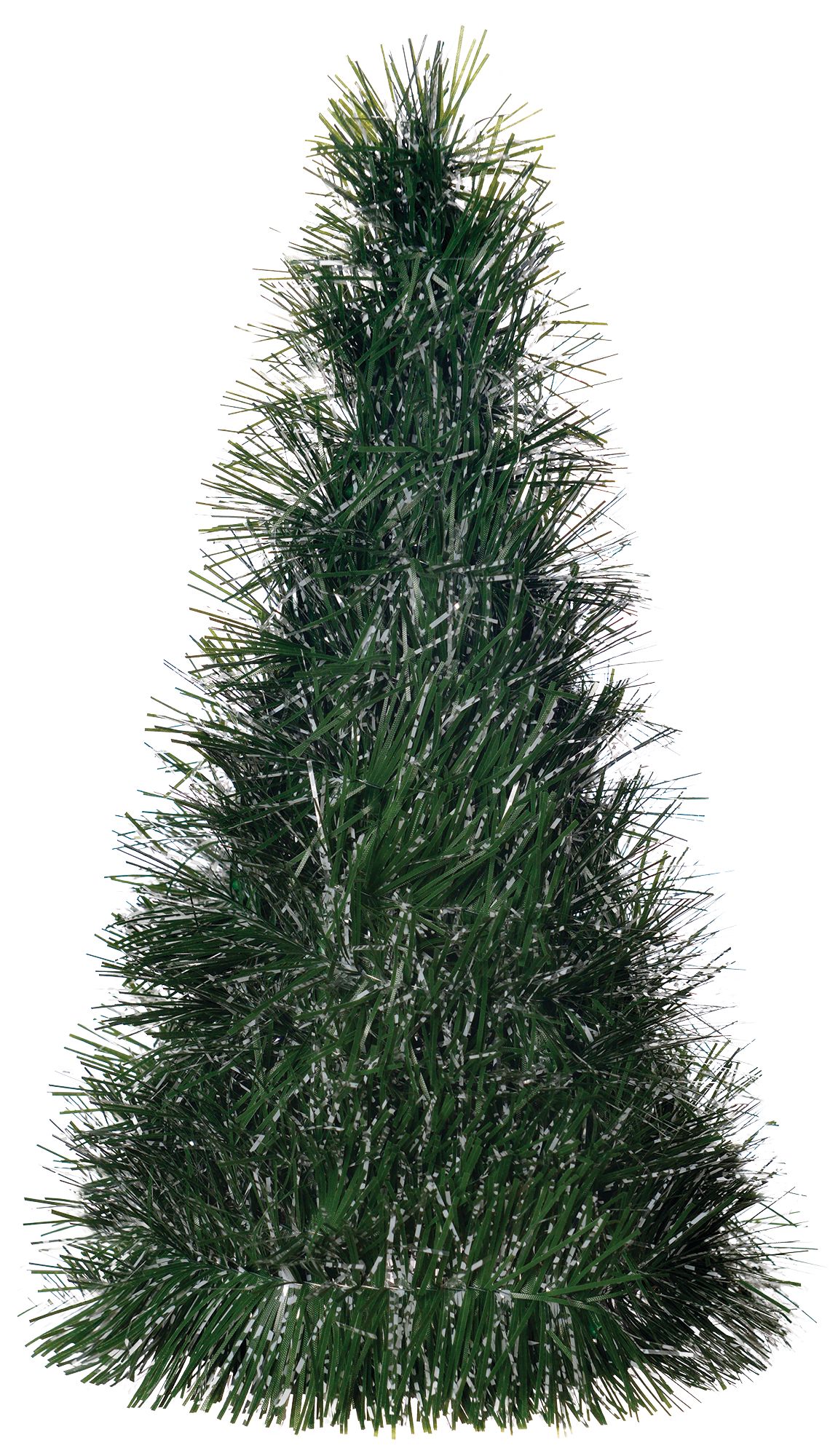 Christmas Tinsel Pine Tree Decoration, Small, 10-in | Party City