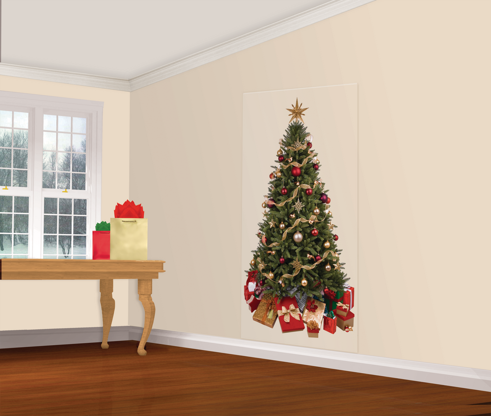 Christmas Tree Scene Setter Add On | Party City