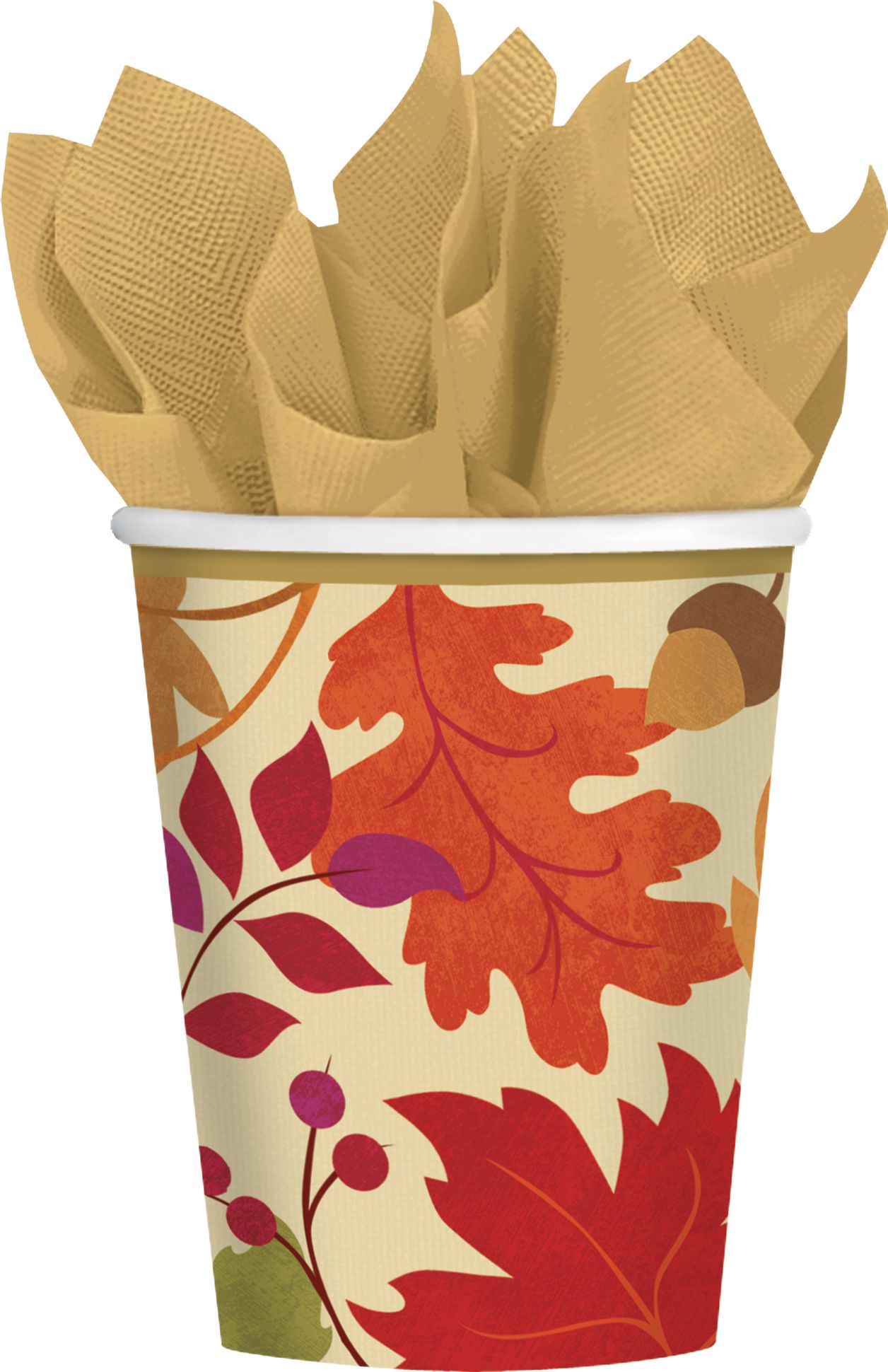Festive Fall Hot & Cold Drink Cups, 18-pk | Party City