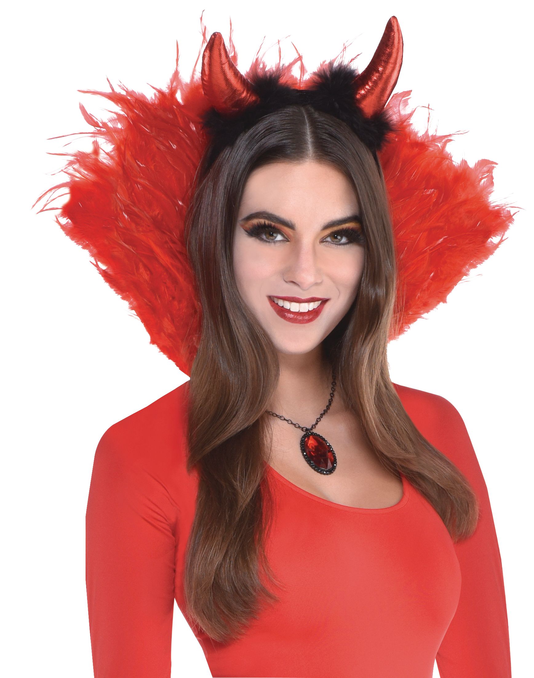 Red Feather Collar | Party City