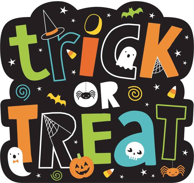 "Trick-or-Treat" Cutout Prop, Multi-Coloured, 14-in, Indoor Decoration ...