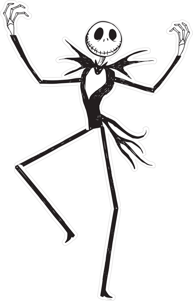 Découpe articulée en papier de Jack Skellington, Disney L'Étrange Noël ...