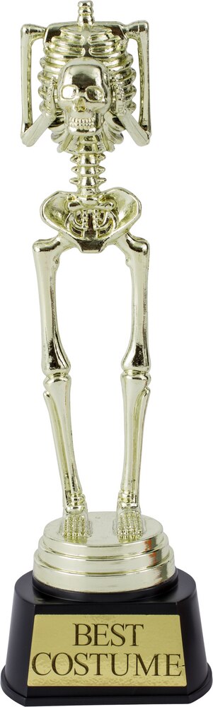 Cadeaux-surprises trophée squelette Meilleur costume, or, 9-1/2 po ...