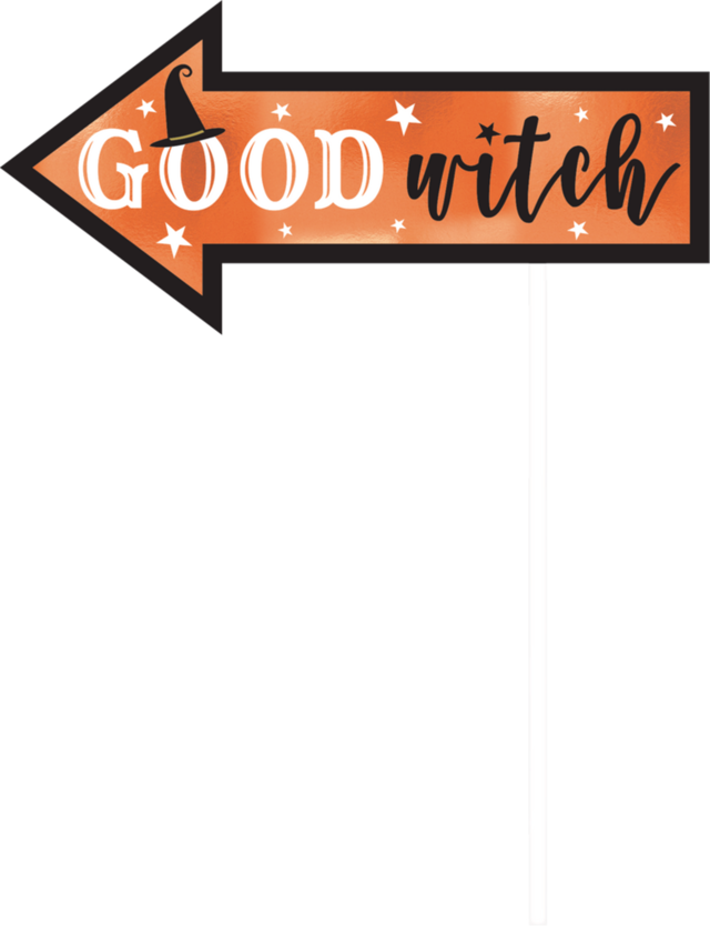 "Here for the Boo's" Wicked Photo Booth Props, Black/Orange, 5.5-in, 13 ...
