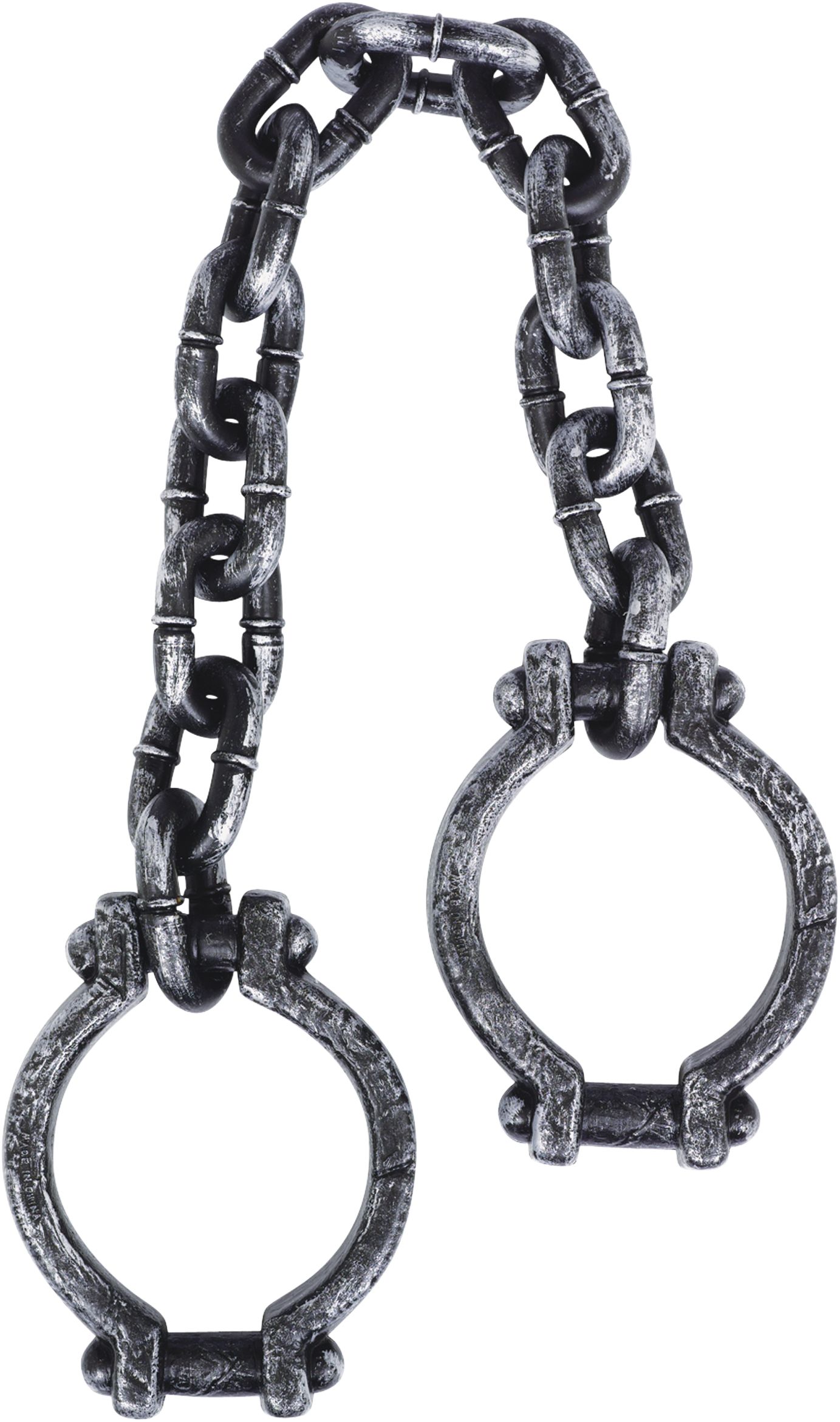 Shackles on Chain, Grey, 34-in, Indoor/Outdoor Decoration for Halloween ...
