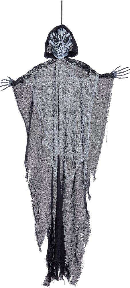 Grim Reaper Giant Hanging Prop, Black, 52-in, Indoor/Outdoor Decoration ...