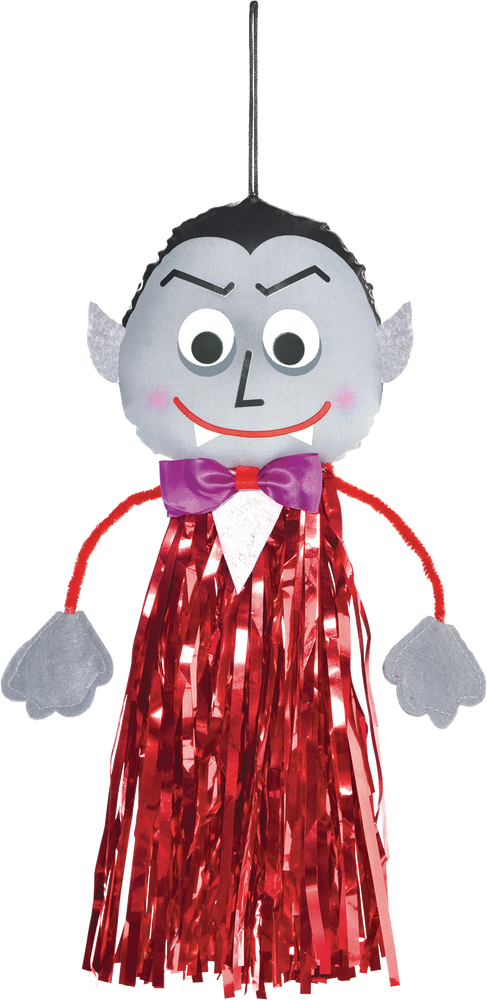 Dracula Plush Fringe Hanging Prop, Red/Grey, 16-in, Indoor/Outdoor ...
