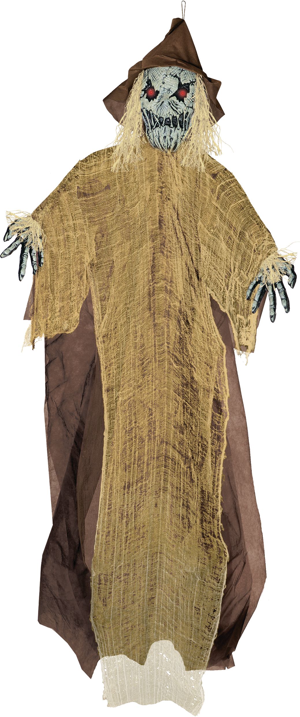 Scarecrow Giant Light-Up Hanging Prop, Brown, 12-ft, Indoor/Outdoor ...