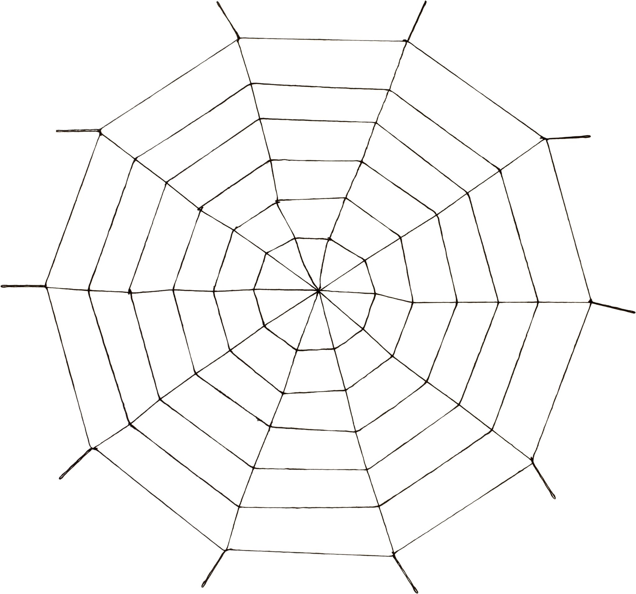 Giant Spider Web, Black/Blue, 5-ft, Indoor/Outdoor Decoration for ...