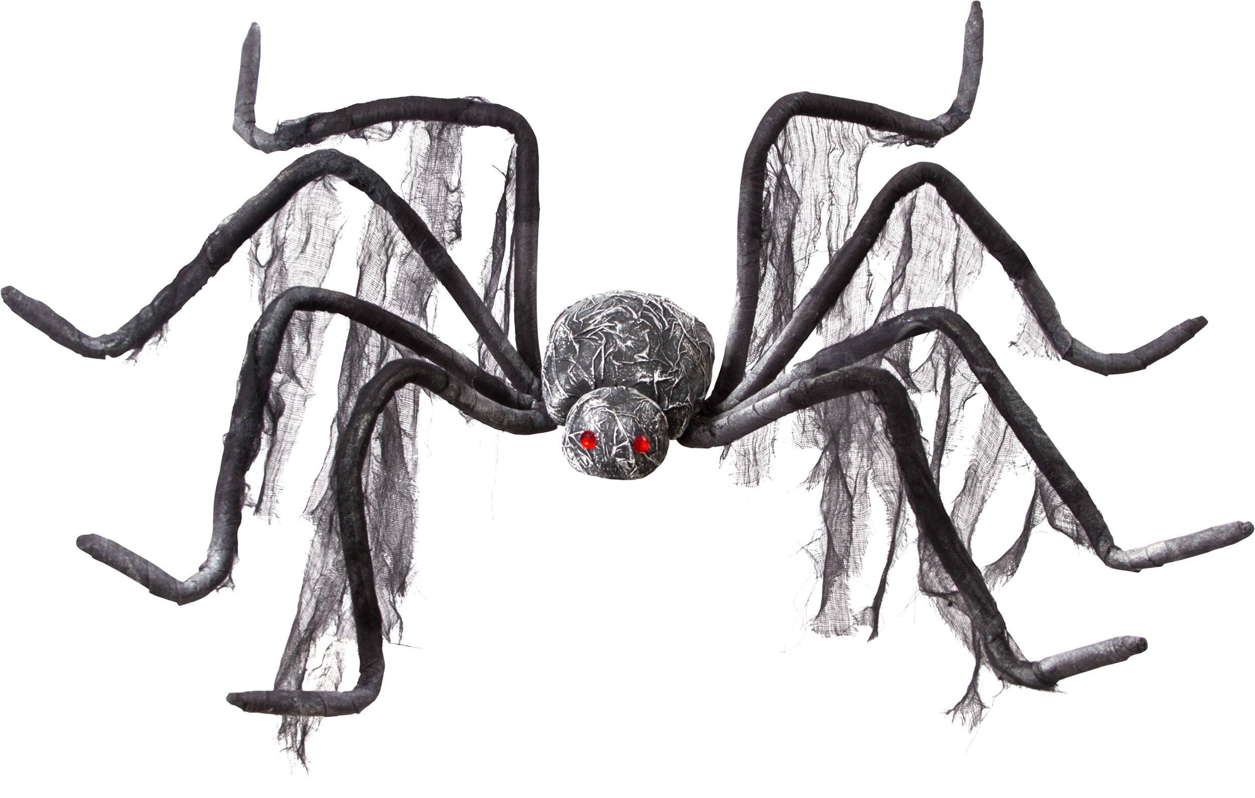 Spider Poseable Prop, Black, 35-in, Indoor/Outdoor Decoration for ...