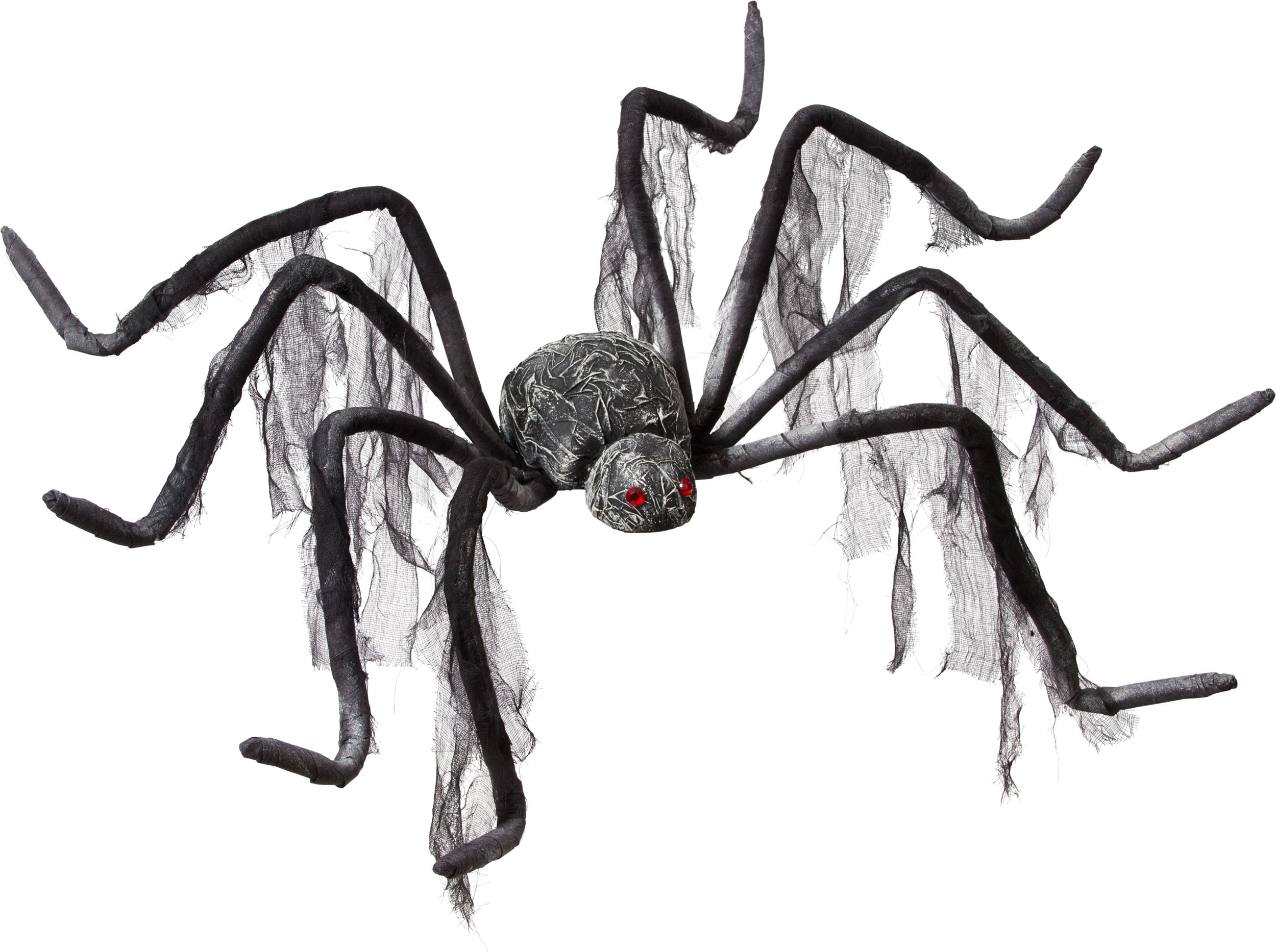 Spider Poseable Prop, Black, 35-in, Indoor/Outdoor Decoration for ...