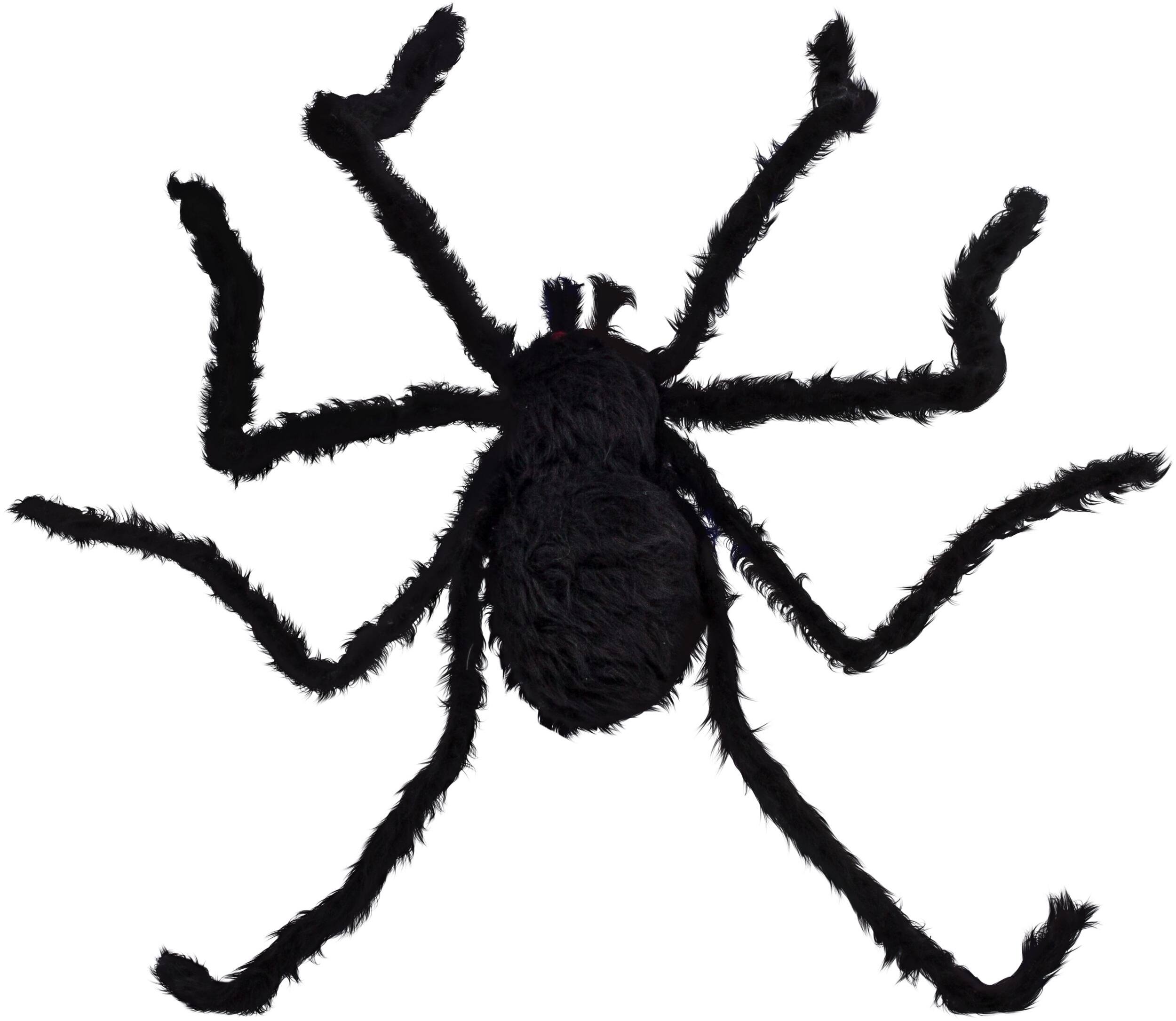 Spider Poseable Furry Prop, Black, 28-in, Indoor/Outdoor Decoration for ...