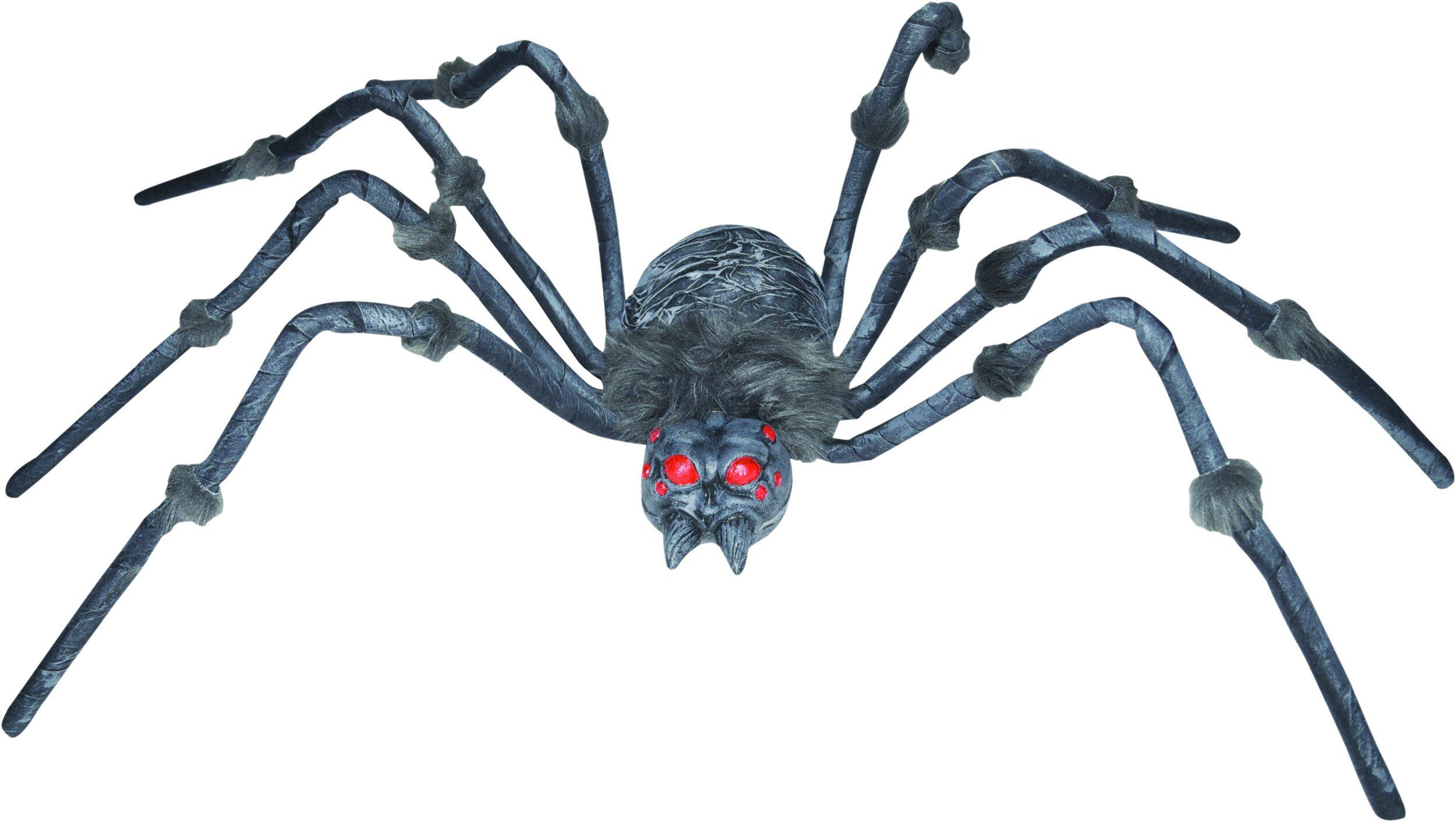 Spider Tarantula Furry Prop, Grey, 50-in, Indoor/Outdoor Decoration for ...
