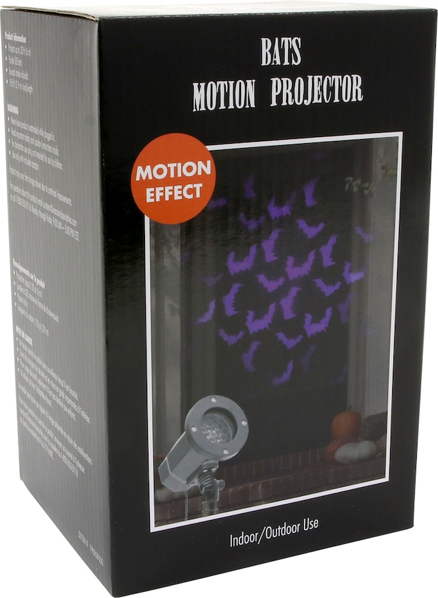 Bat LED Projector, Purple, 7-in, Indoor/Outdoor Decoration for ...