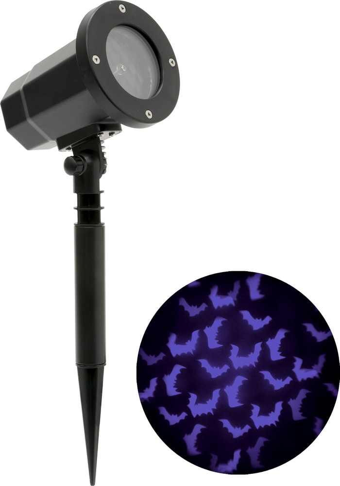 Bat LED Projector, Purple, 7-in, Indoor/Outdoor Decoration for ...