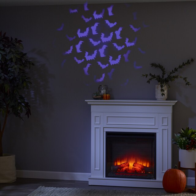 Bat LED Projector, Purple, 7-in, Indoor/Outdoor Decoration for ...