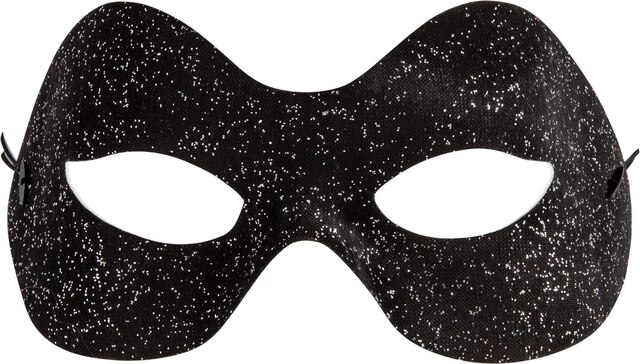 Glitter Black Domino Party Mask | Party City