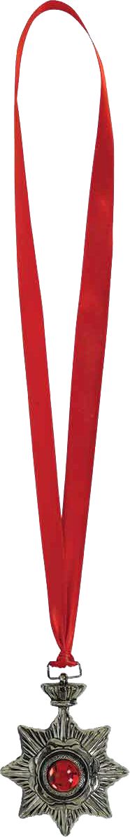 Vampire Star Medallion Necklace, Red/Gold, One Size, Wearable Costume ...