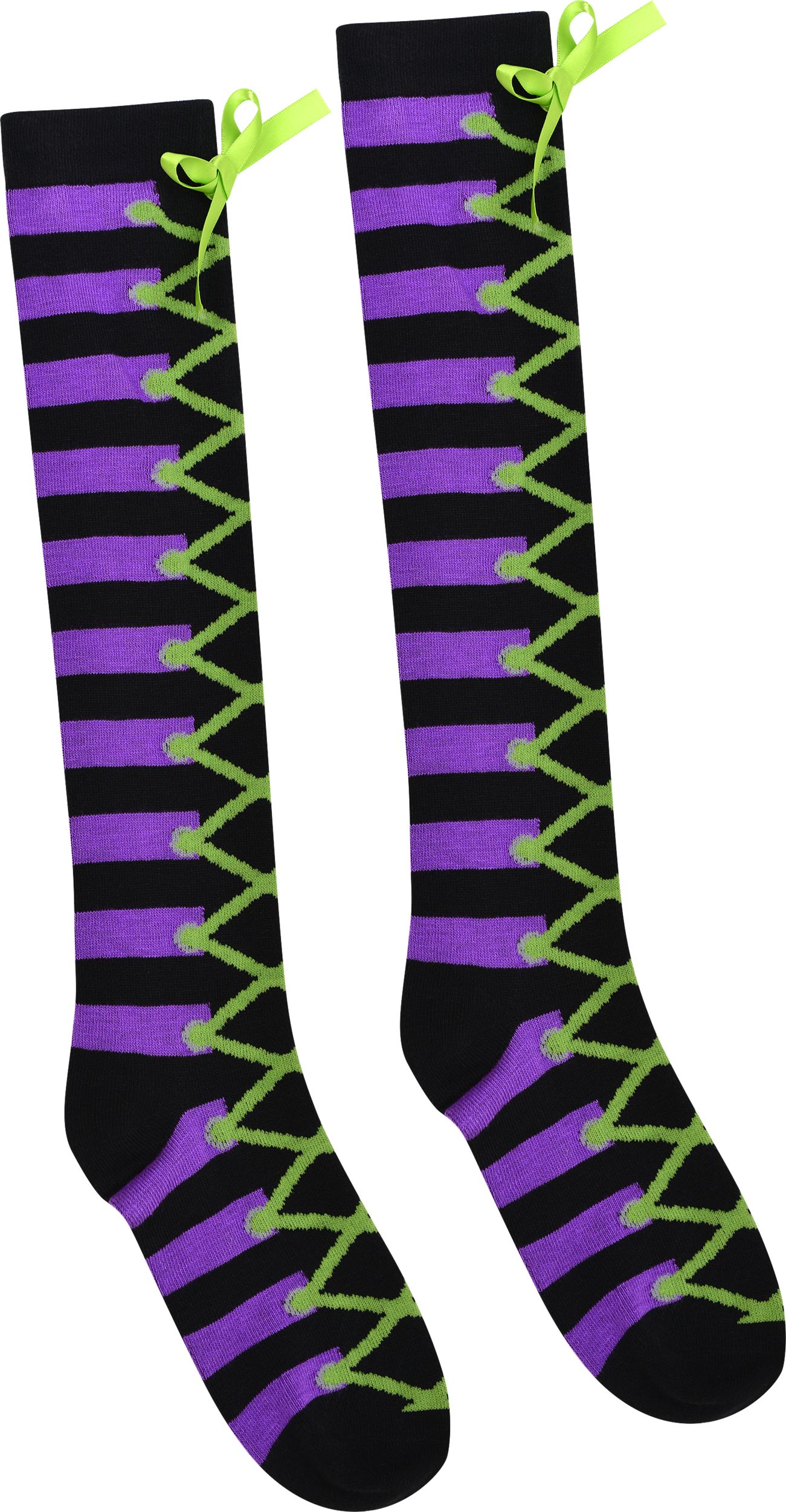 Lace-Up Witch Knee-High Socks | Party City