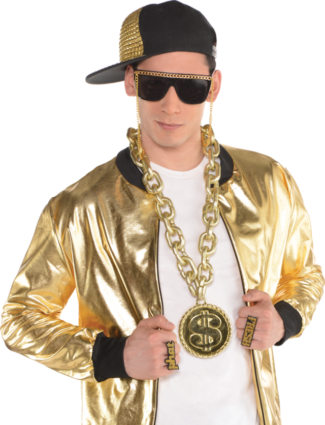 Gold Dollar Sign Chain | Party City