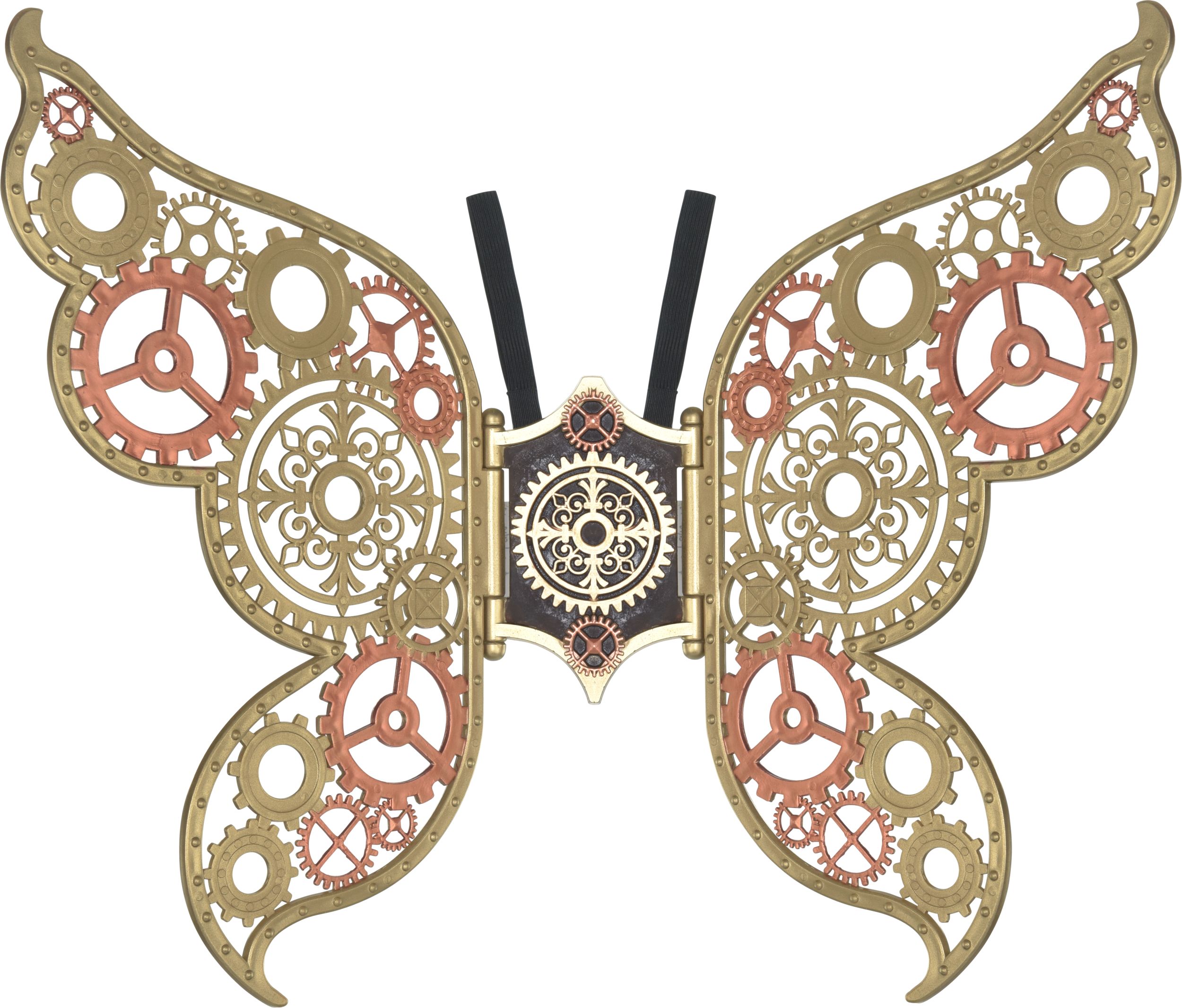 Steampunk Wings, Gold, Adult, One Size | Party City