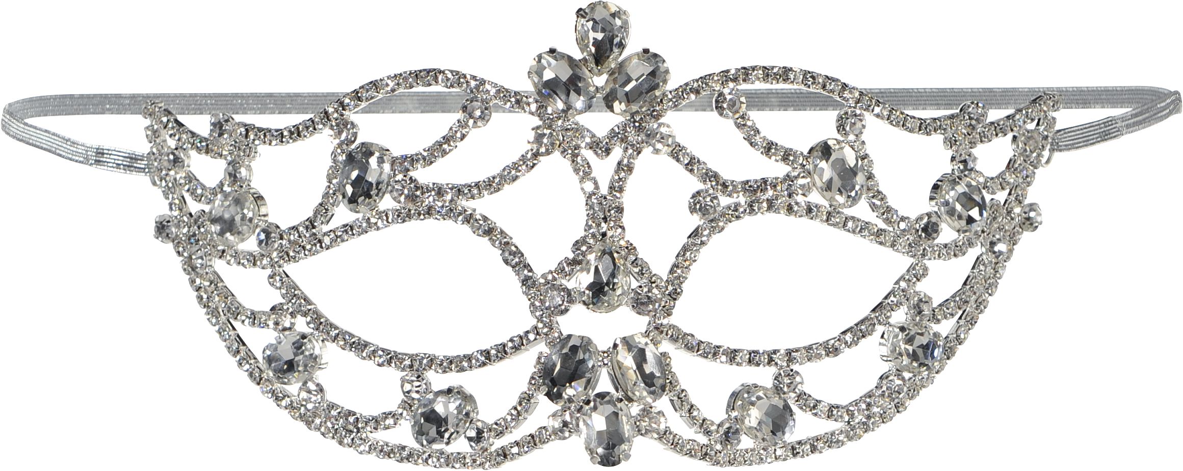 Silver Jewel Masquerade Halloween Costume Mask, Adult | Party City