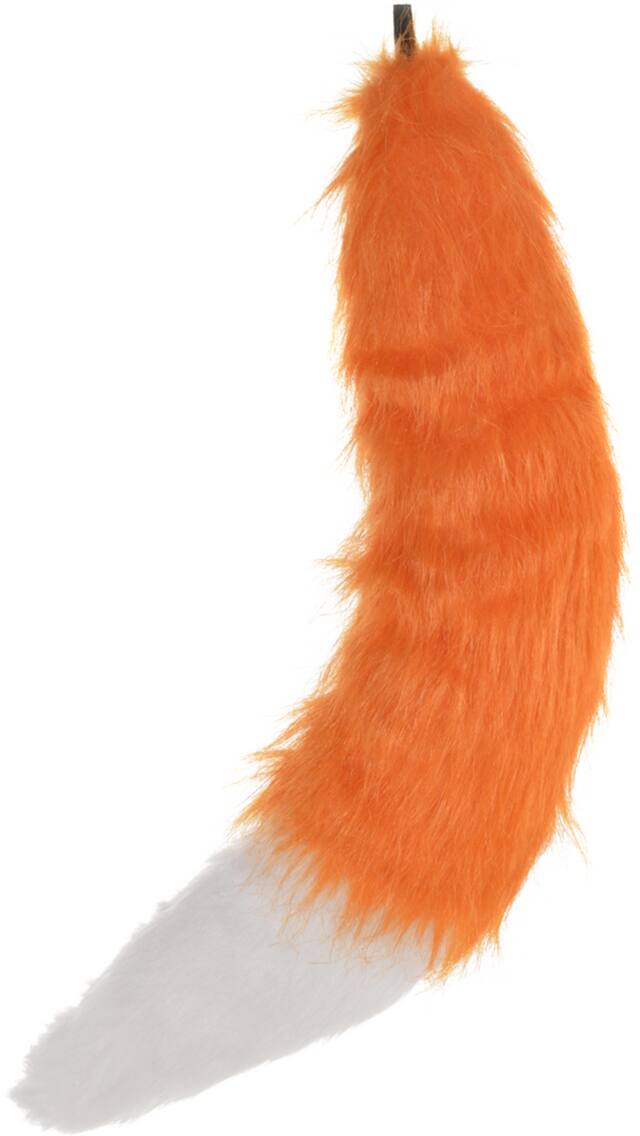 Furry Fox Tail, Orange/White, 10-in, Wearable Costume Accessory for ...