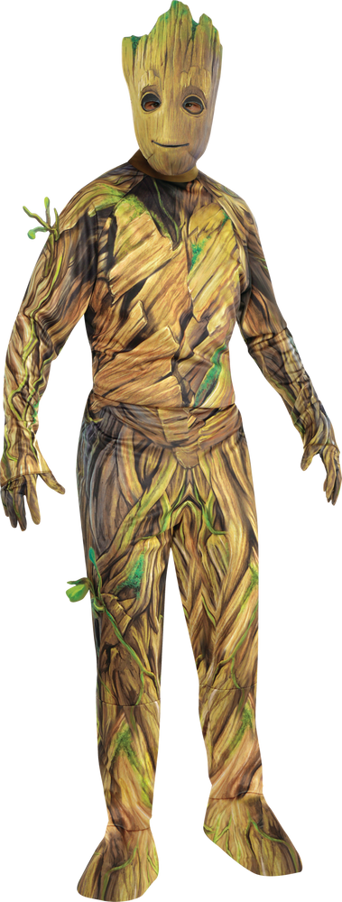 Men's Disney Marvel Guardians of the Galaxy Groot Brown/Green Jumpsuit ...