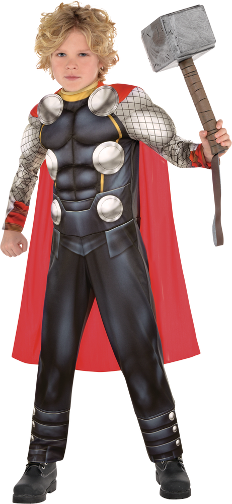 Costume de Thor de Disney Marvel pour enfants, combinaison rembourrée ...
