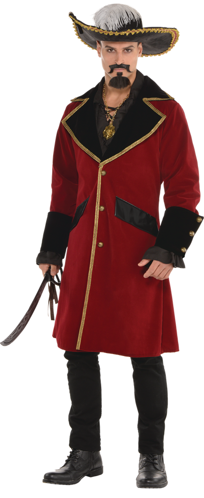 Pirate Captain Jacket Halloween Costume, Adult, One Size | Party City