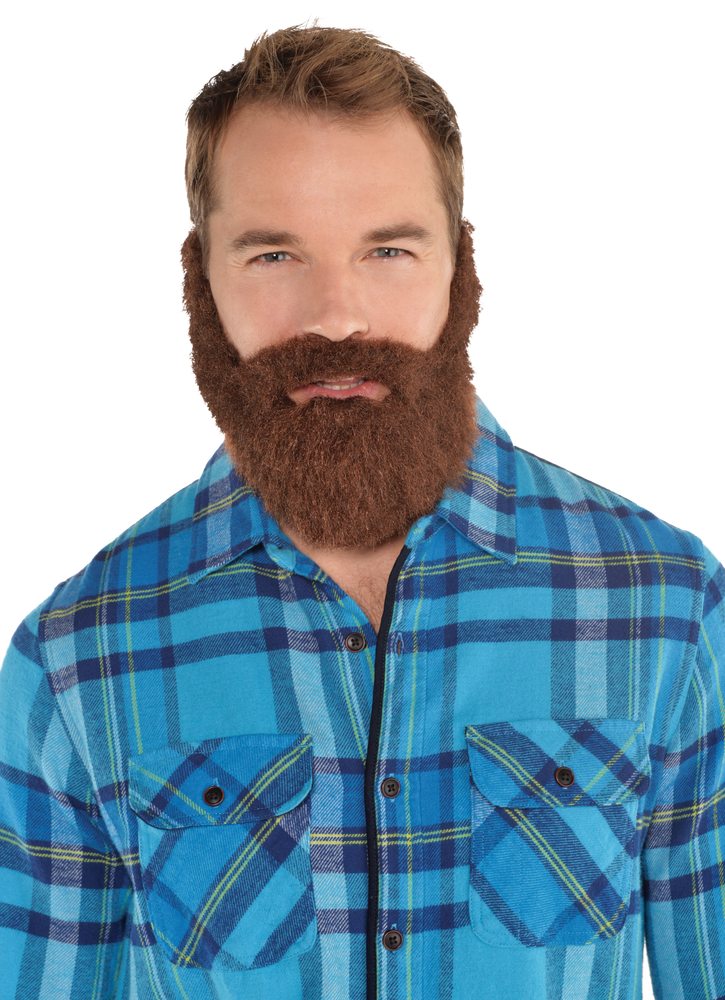 Brown Lumberjack Facial Hair Halloween Costume Set | Party City