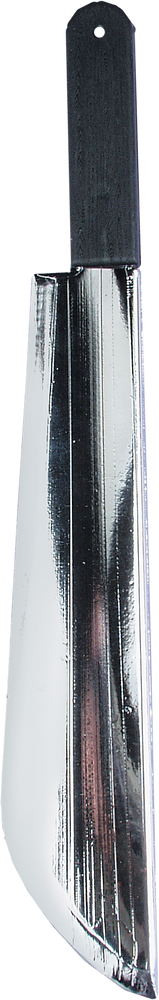 Machete Knife Weapon, Chrome/Black, 21-in, Wearable Costume Prop for ...