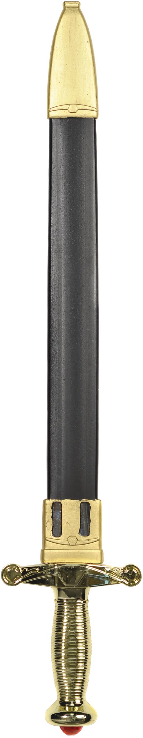 Medieval Knight Sword Weapon, Black/Gold, 24-in, Wearable Costume Prop ...