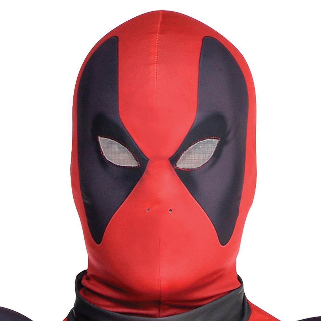 Men's Disney Marvel Deadpool Red/Black Padded Jumpsuit with Mask ...