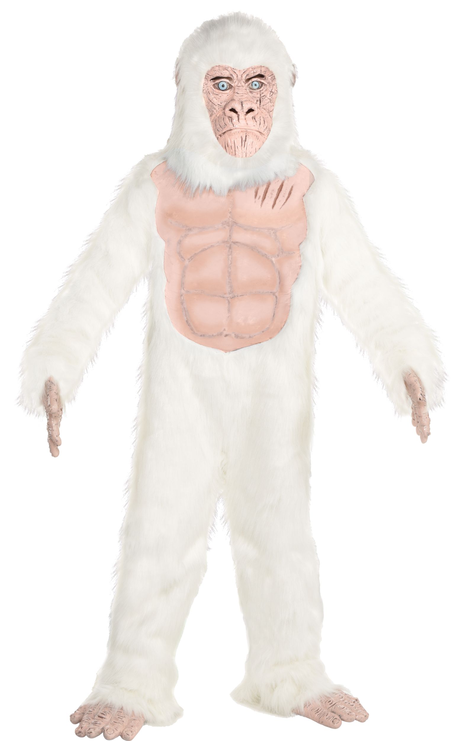 Kids' Rampage George Gorilla White Jumpsuit with Mask & Gloves ...