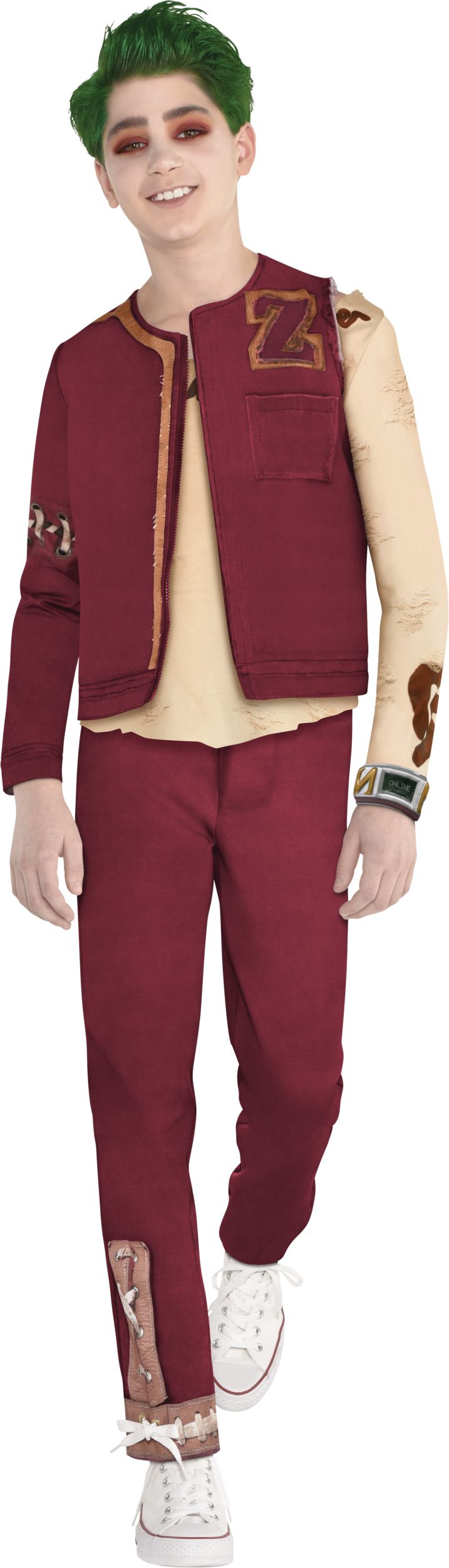 Kids' Disney Zombies Zed Maroon Outfit with Jacket/Pants/Shirt ...