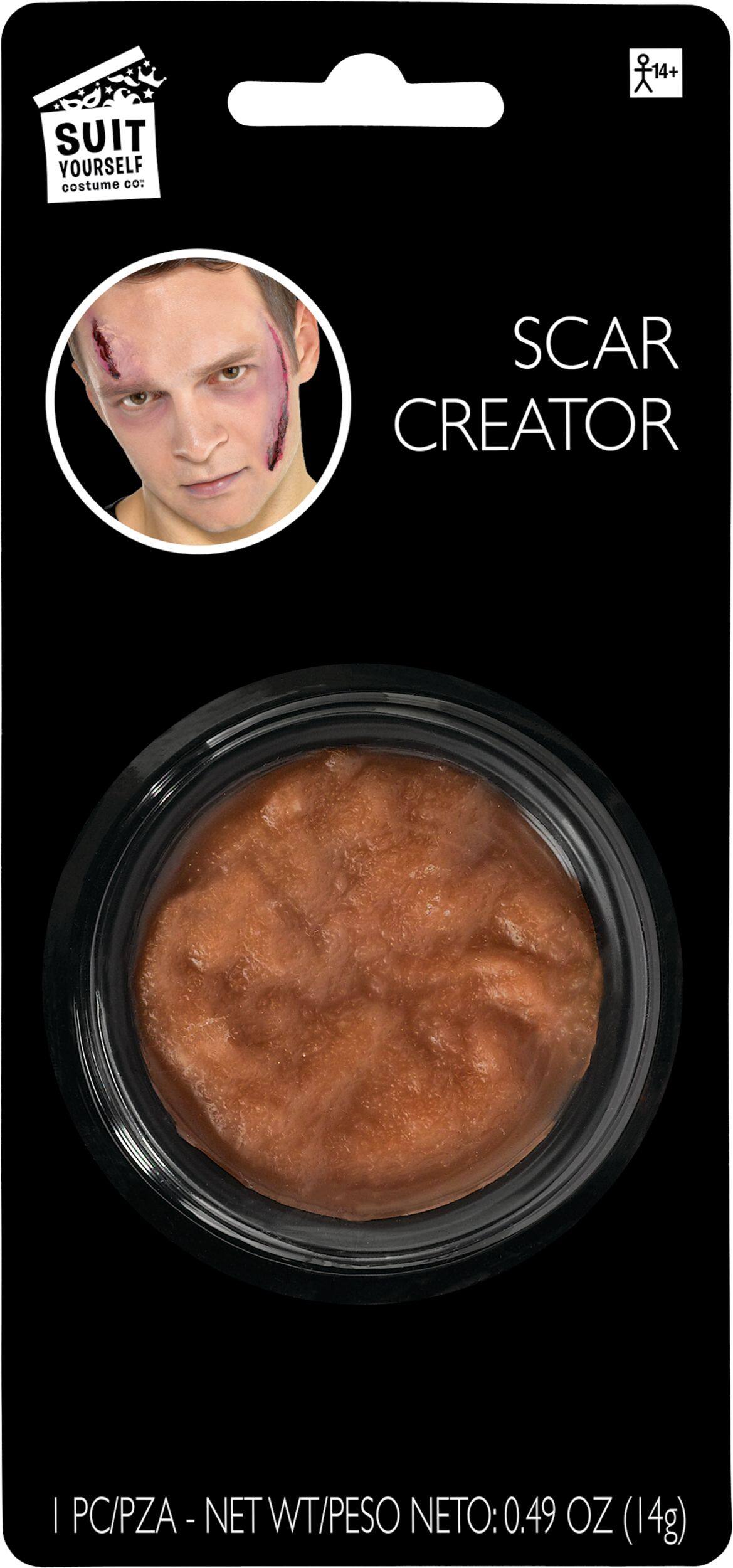 Scar Wound Creator Face Makeup, Brown, 14-g, Costume Accessory for ...