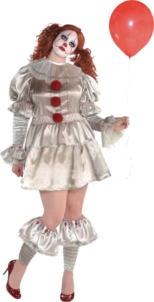 It Women's Pennywise Costume, Plus Size | Party City