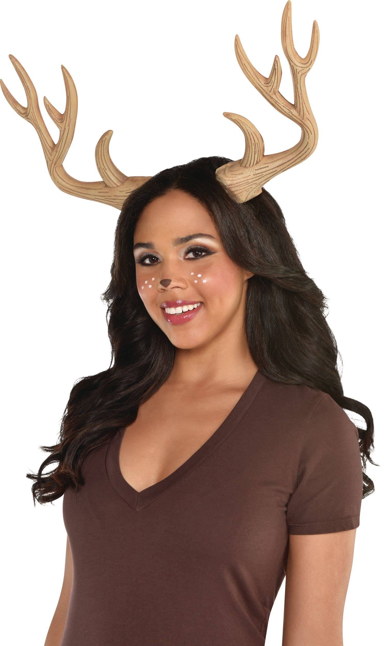 Deer Antlers Costume Accessory, Adult, One Size | Party City