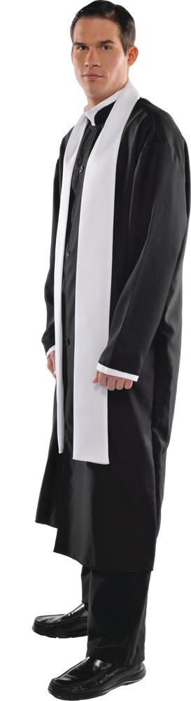 Adult Father Priest Black Robe Halloween Costume, More Options ...