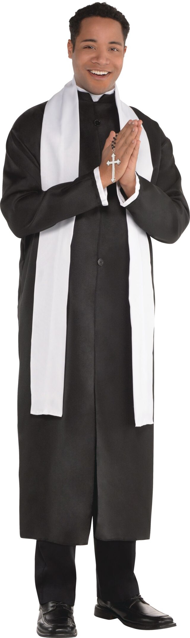 Adult Father Priest Black Robe Halloween Costume, More Options ...