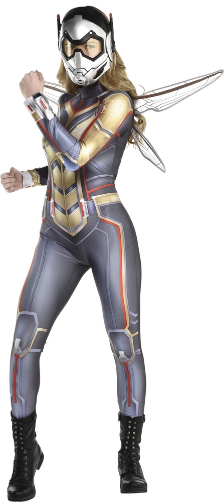 Women's Disney Marvel Ant-Man and the Wasp Wasp Blue/Yellow Jumpsuit ...