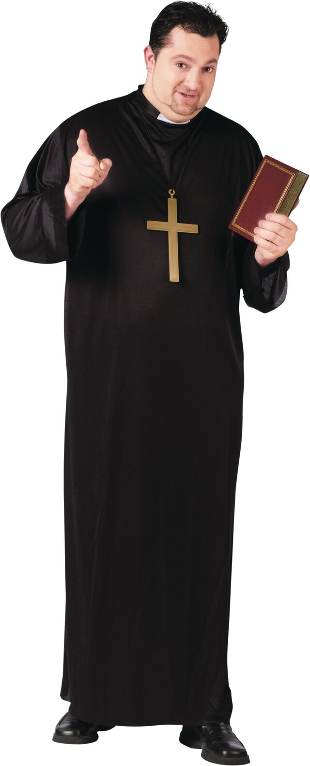 Adult Father Priest Black Robe Halloween Costume, More Options ...