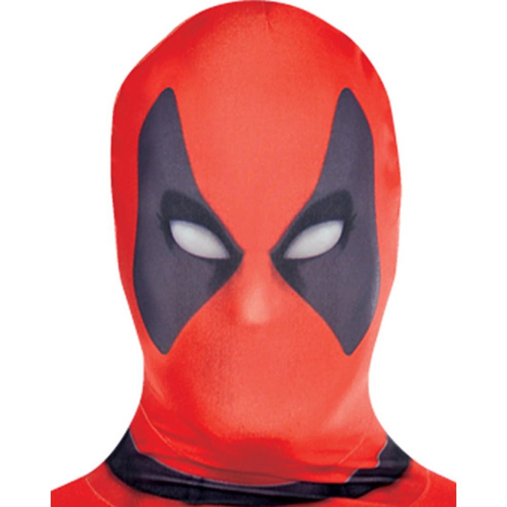 Men's Disney Marvel Deadpool Red/Black Jumpsuit Halloween Costume ...