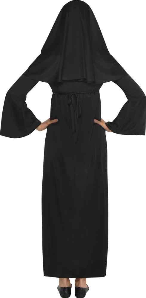 Adult Holy Sister Nun Black Robe with Veil Halloween Costume, More ...