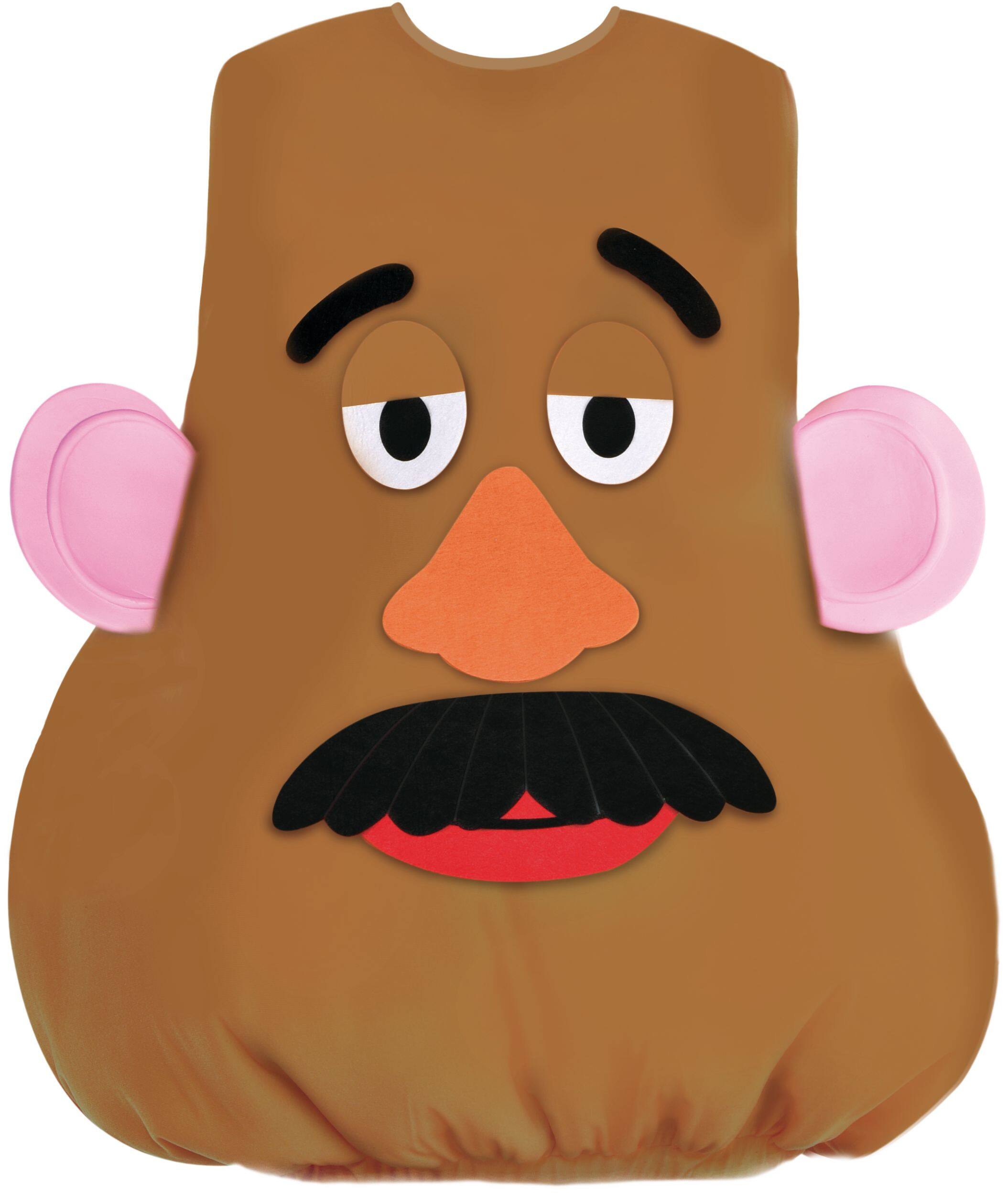 Adult Toy Story Mr. Potato Head Tunic with Attached Ears, Eyes, Nose ...