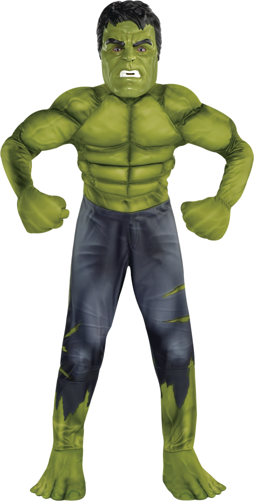 Kids' Disney Marvel The Incredible Hulk Endgame Green Padded Ripped ...