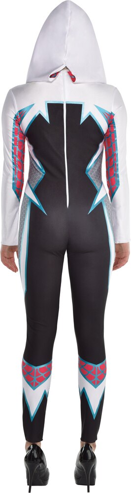Women's Disney Marvel Spider-Man Ghost Spider-Man Black/White Jumpsuit ...