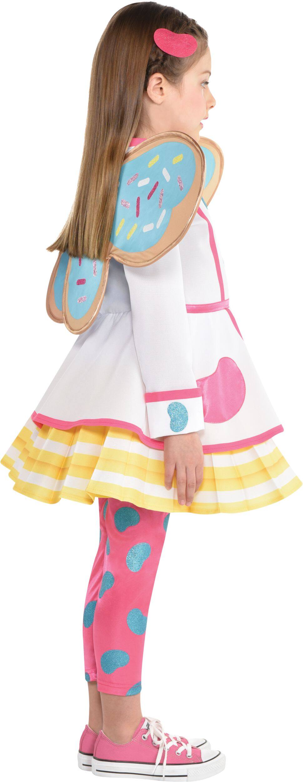 Kids' Nickelodeon Butterbean's Café Butterbean White/Blue/Pink Dress ...