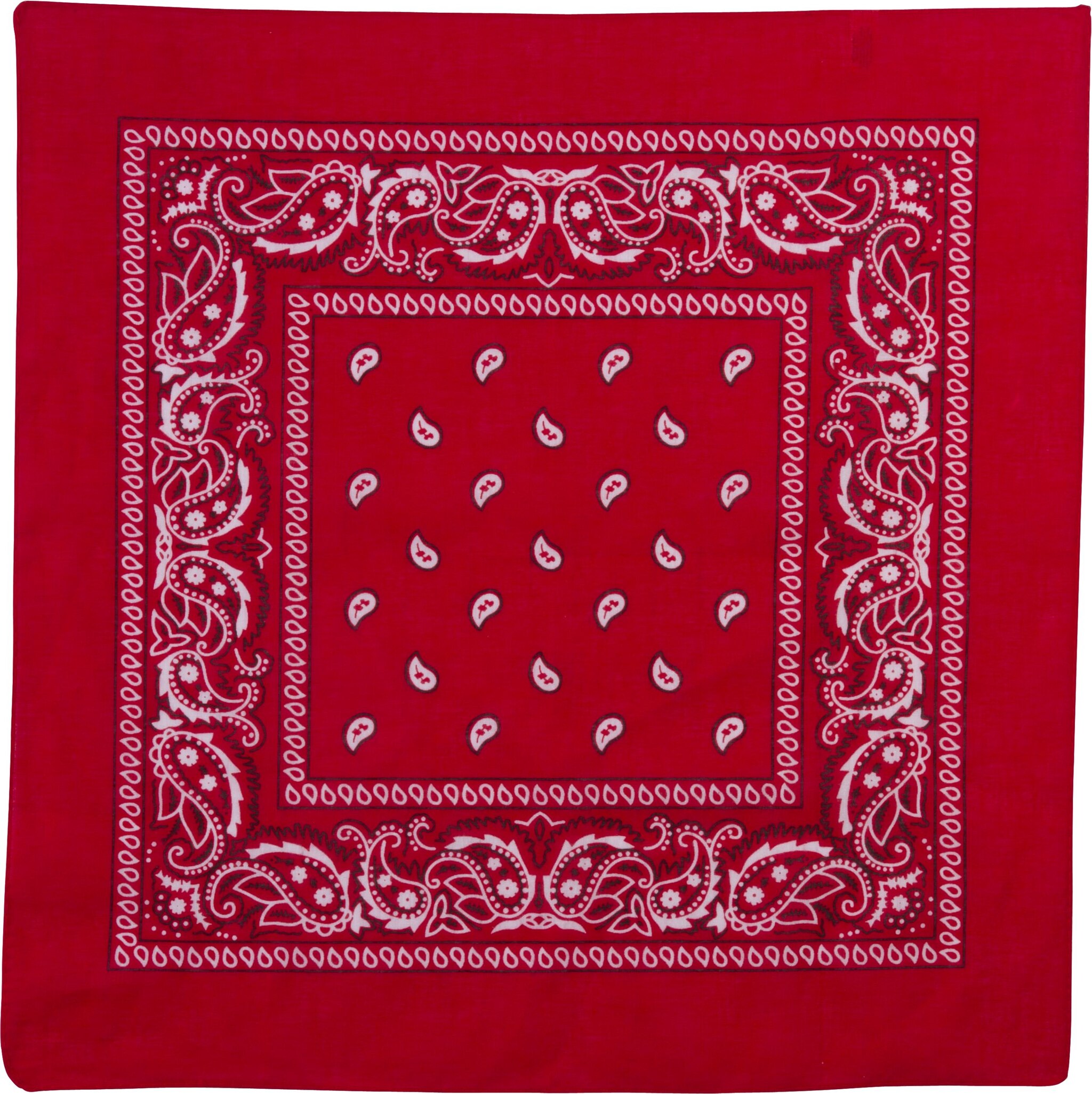 Western Cowboy Bandana, Red, One Size, Wearable Costume Accessory for ...
